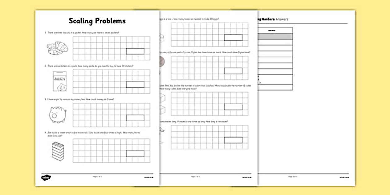 Scaling Problems (professor feito) - Twinkl