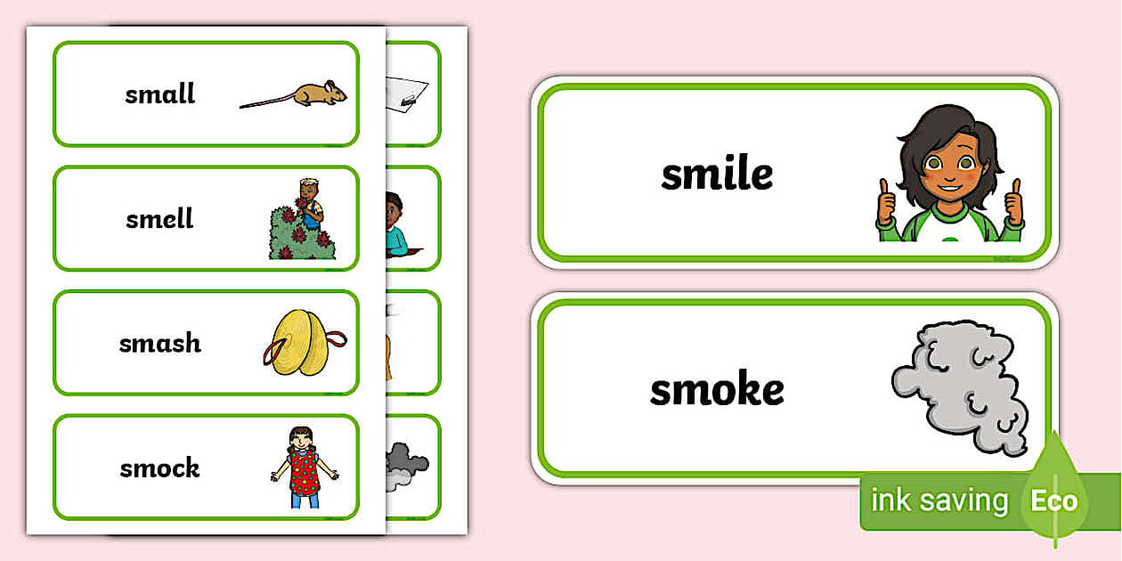 SM Word Cards (teacher made) - Twinkl