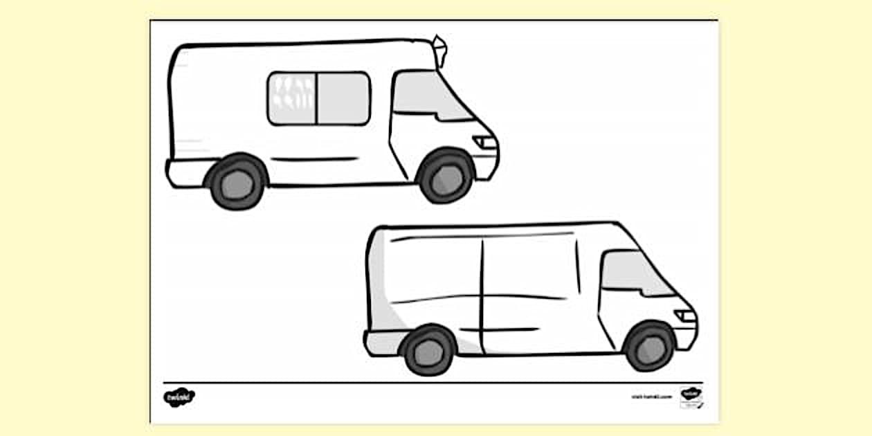 Vans Colouring Sheet | Colouring Sheets (teacher made)