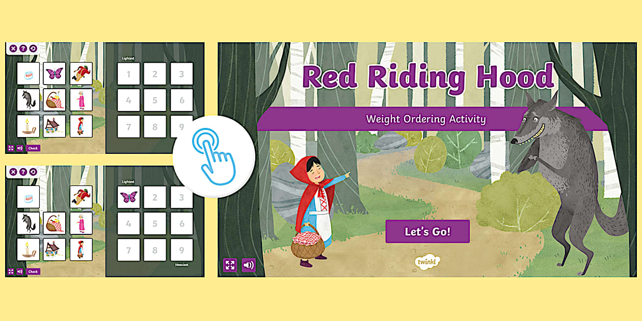 Little Red Riding Hood Mass Interactive Whiteboard Activity