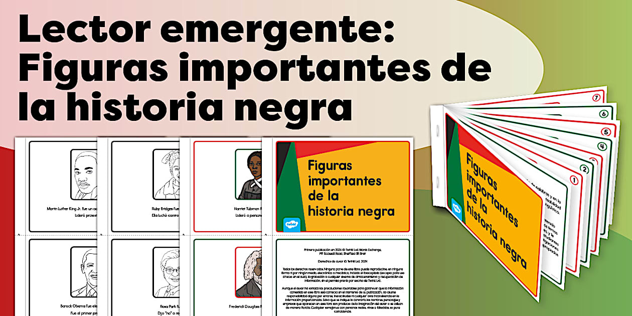 Lector emergente: Figuras importantes de la historia negra