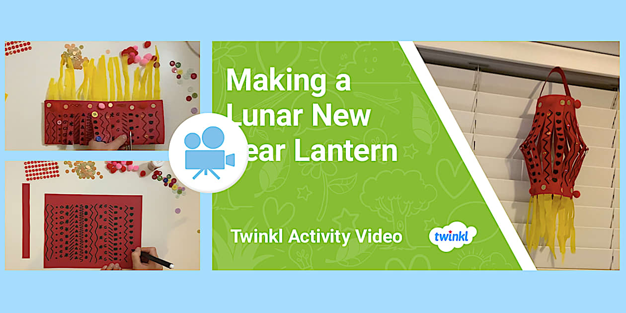 How to Make a Paper Lantern | EYFS Lunar New Year Video