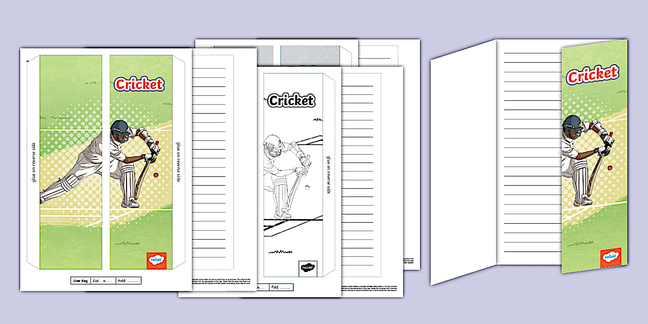Cricket Folding Writing Template (teacher made) - Twinkl