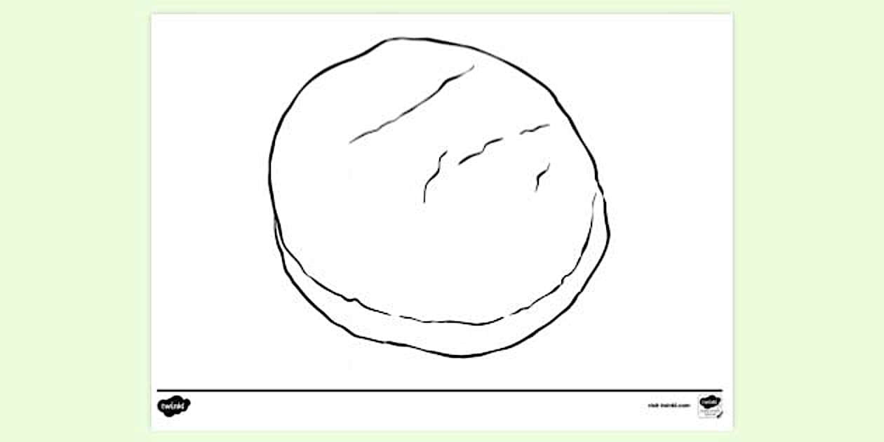 Bread Bun Colouring Sheet (teacher made) - Twinkl