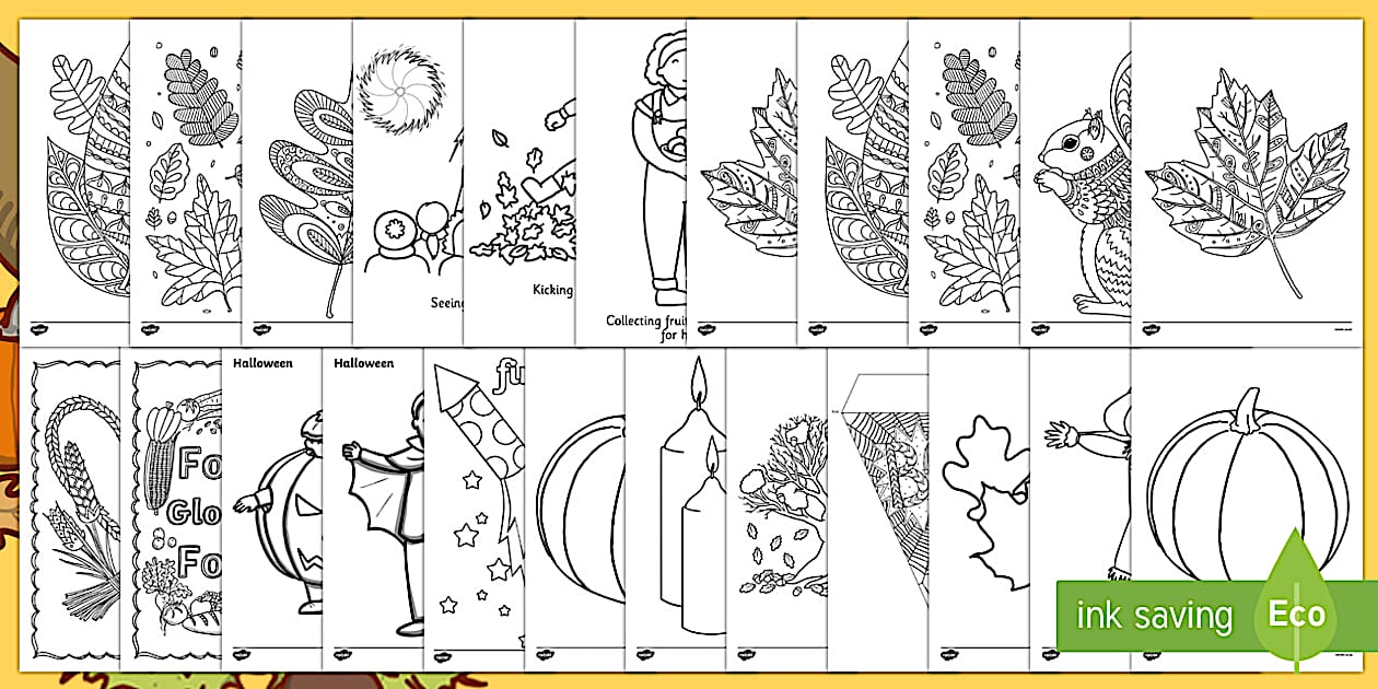 Autumn Colouring Resource Pack (teacher made) - Twinkl