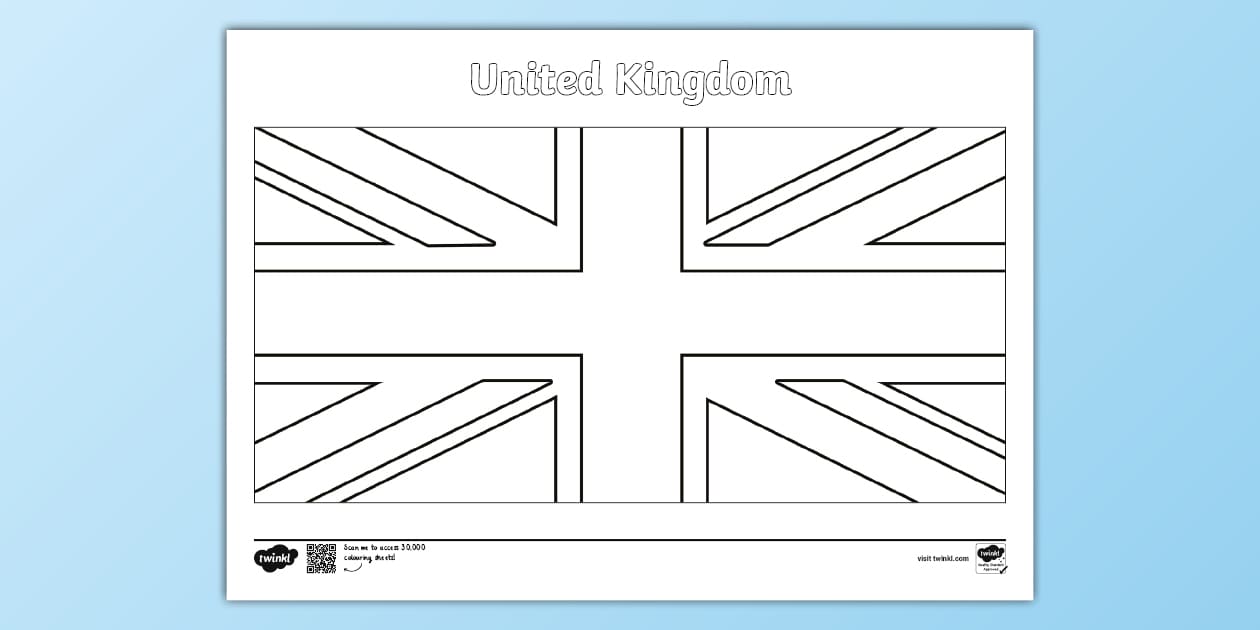 👉 Union Flag Coloring Sheet (Teacher-Made) - Twinkl