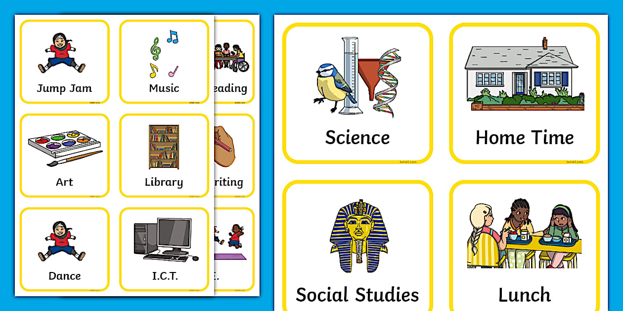 Black and White New Zealand Visual Timetable (teacher made)