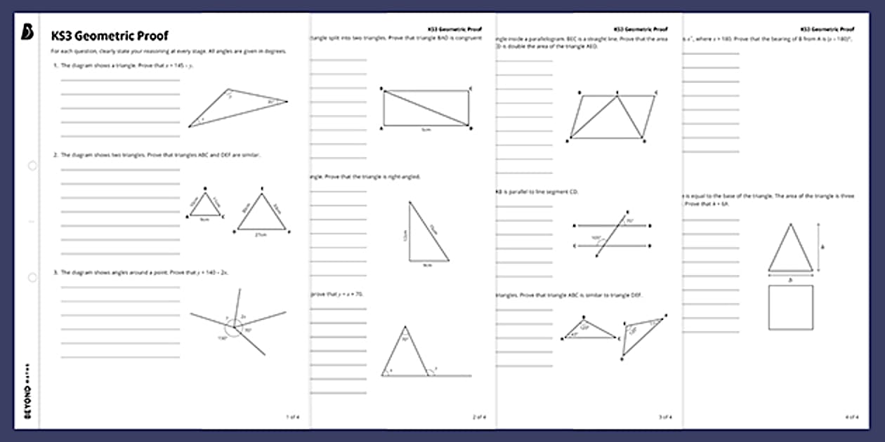 👉 Simple Geometric Proof (teacher made) - Twinkl
