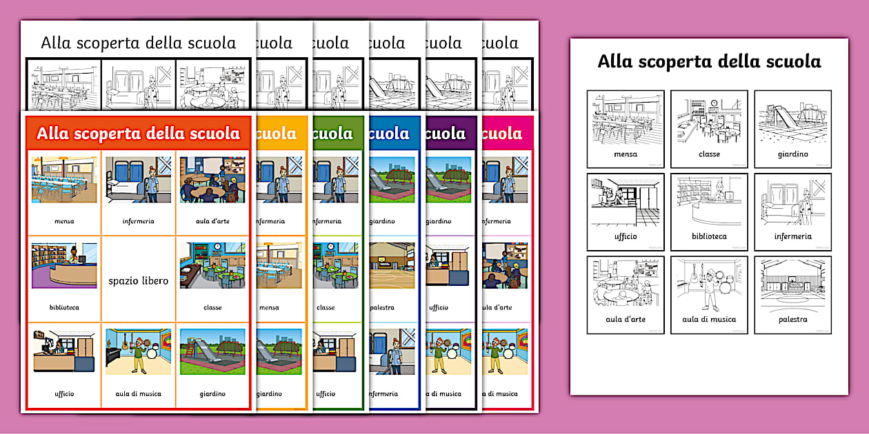 Bingo ritorno a scuola per bambini BES (teacher made)