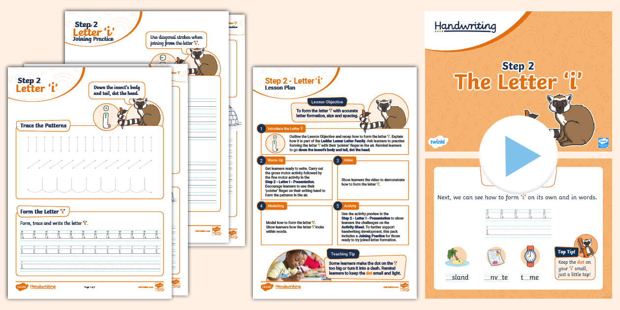 Step 2 Letter i Pack: Handwriting Practice (Teacher-Made)