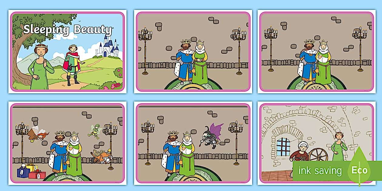 Sleeping Beauty Short Story Sequencing - Twinkl