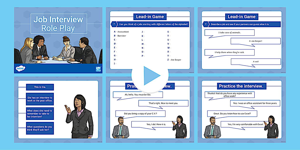 Job Interview ESL Lesson Plan | Older Learners | Twinkl
