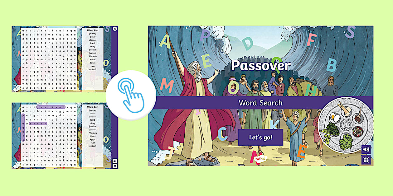 Passover Interactive Word Search (Teacher-Made) - Twinkl