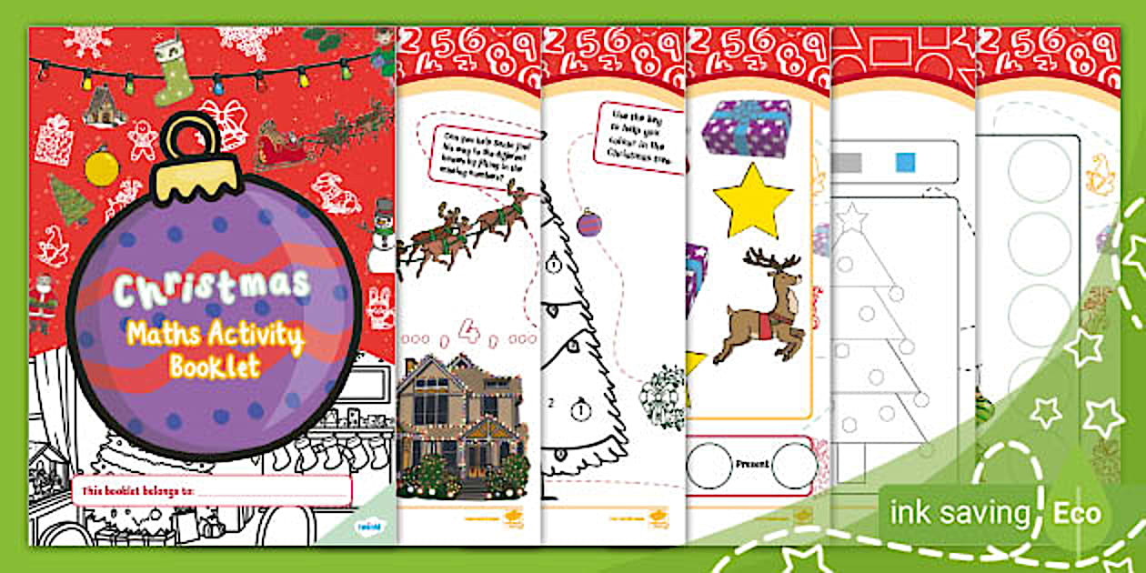 👉 Christmas-Themed Maths Activity Booklet (Ages 2-3)