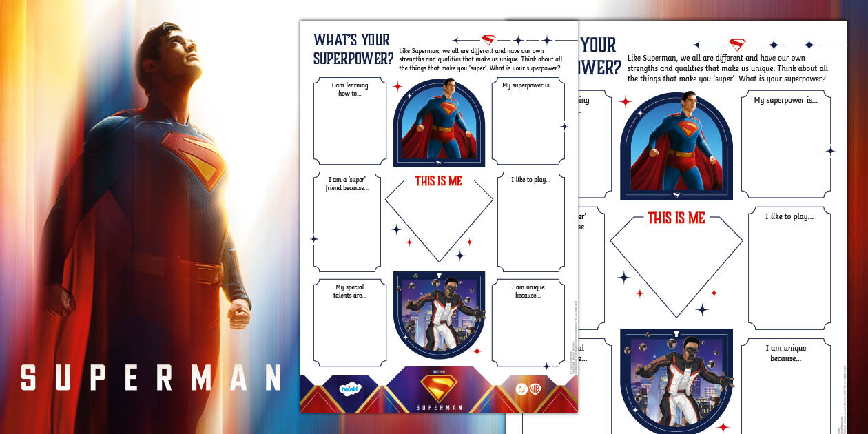 FREE! - Superman: What's Your Superpower? (teacher made)