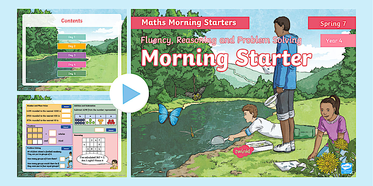 👉 Year 4 Maths Spring Morning Starter PowerPoint 7