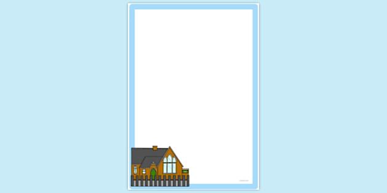 Simple Blank Page Border School | Page Borders | Twinkl
