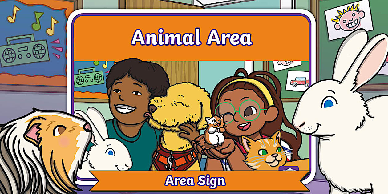 👉 Animals Area Sign