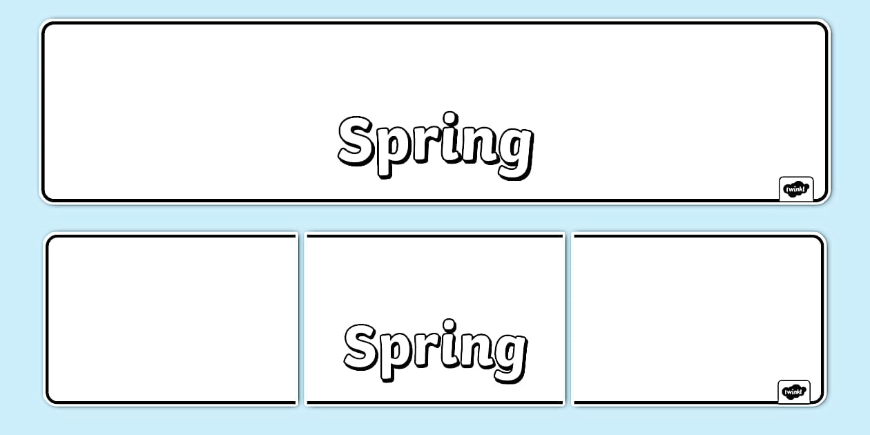 Spring Collaborative Drawing Display Banner (teacher made)