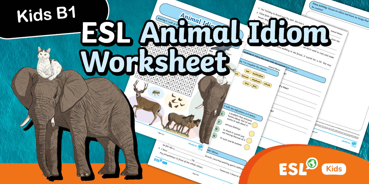ESL Animal Idioms Activity Sheet