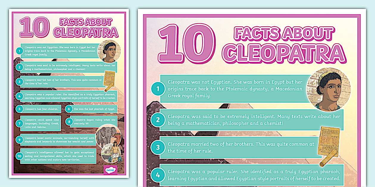 10 Facts about Cleopatra Display Poster (Teacher-Made)