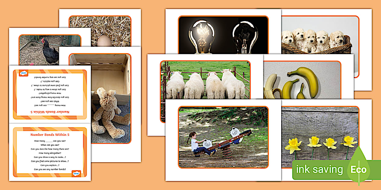 Number Bonds Within 5 Discussion Photo Pack | Twinkl