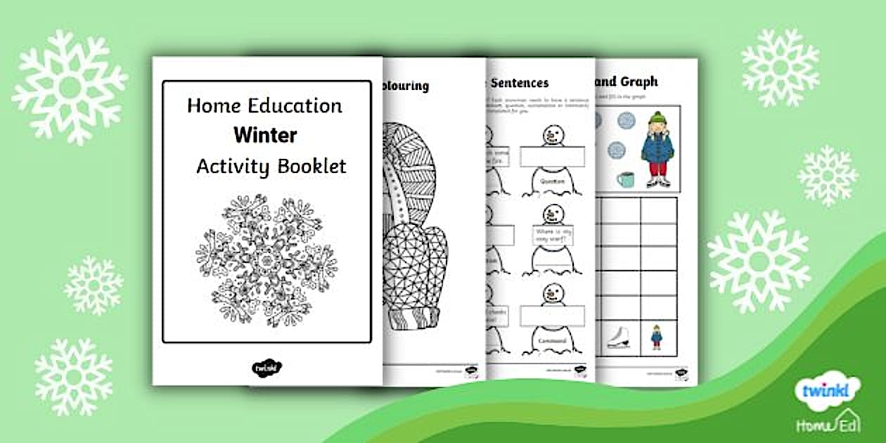 Home Education Winter Activity Booklet (teacher made)