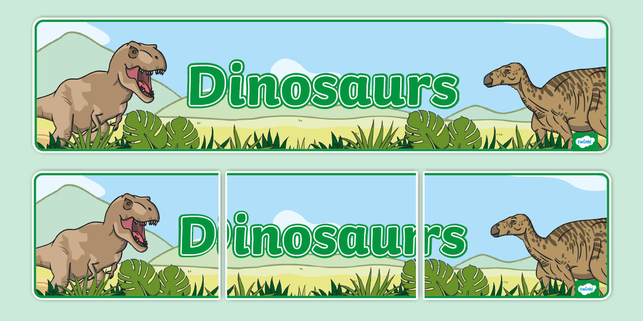 Dinosaur Display Banner
