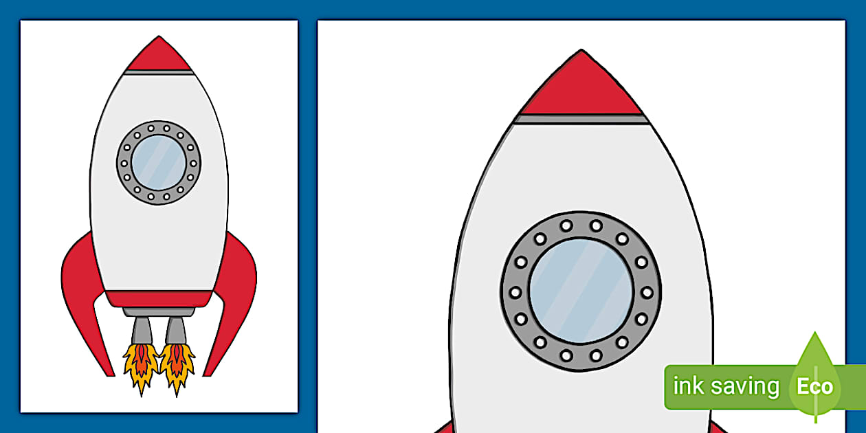 Large Rocket Display Cut-Out | Twinkl (teacher made)