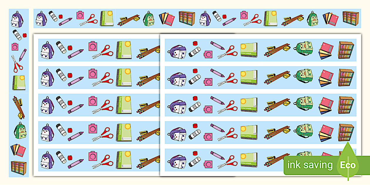 Colourful Back to School Borders | Twinkl Printables