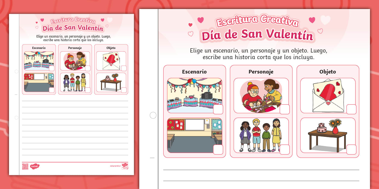 Guía de Trabajo: Escritura Creativa - Día de San Valentín