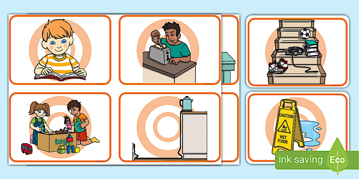 Safety in the Home Sorting Cards Junior/ Senior Infants