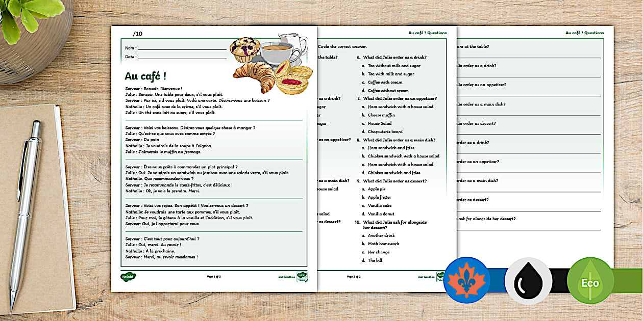 French Reading Comprehension Activity | Twinkl - Twinkl