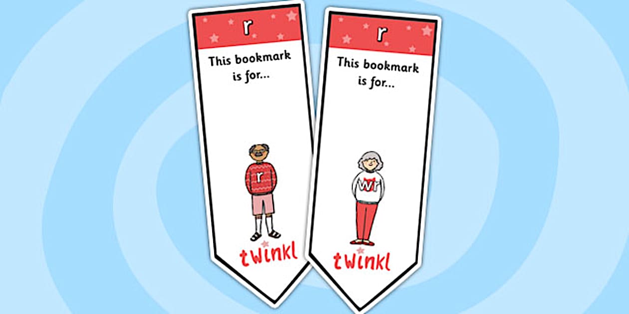 r Sound Family Editable Bookmarks (Hecho por educadores)