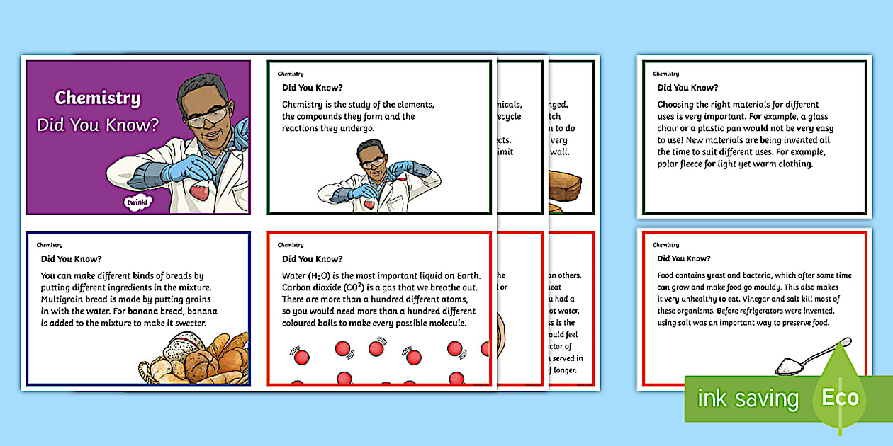 Australia Chemical Science Did You Know Fact Cards-Australia