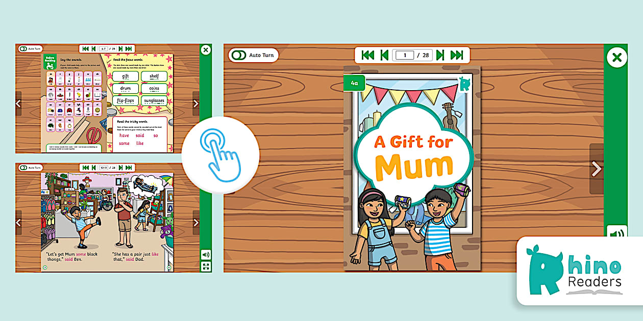 Level 4a Decodable Readers: A Gift for Mum | Rhino Readers