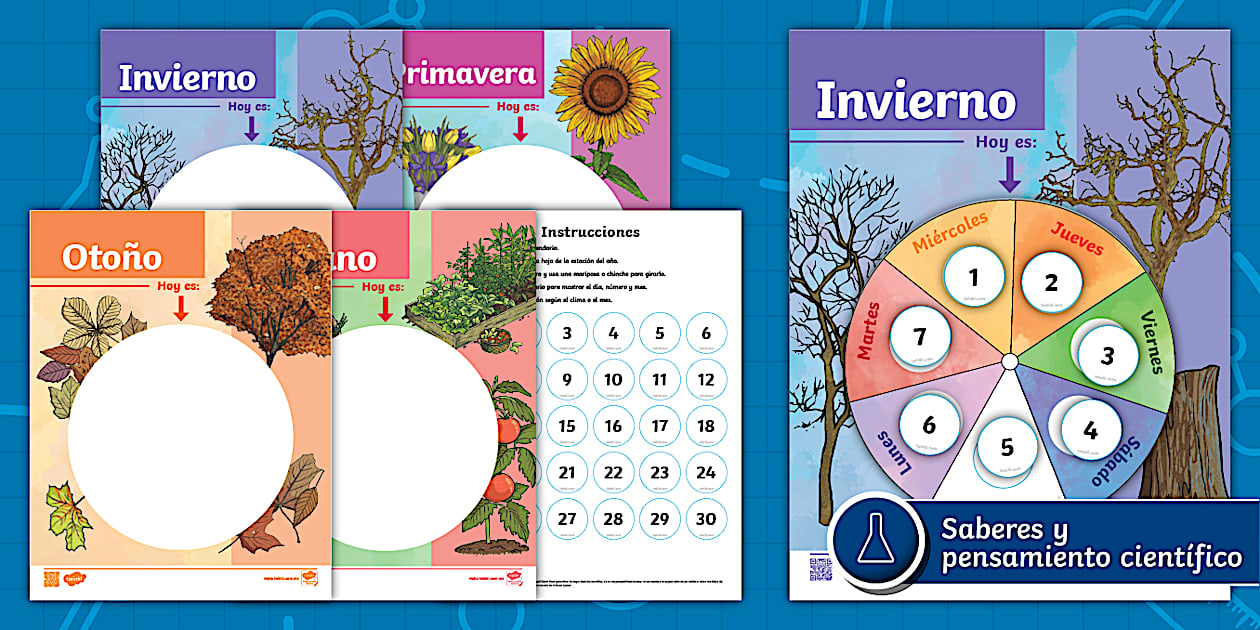 Estaciones del año (Hecho por educadores) - Twinkl