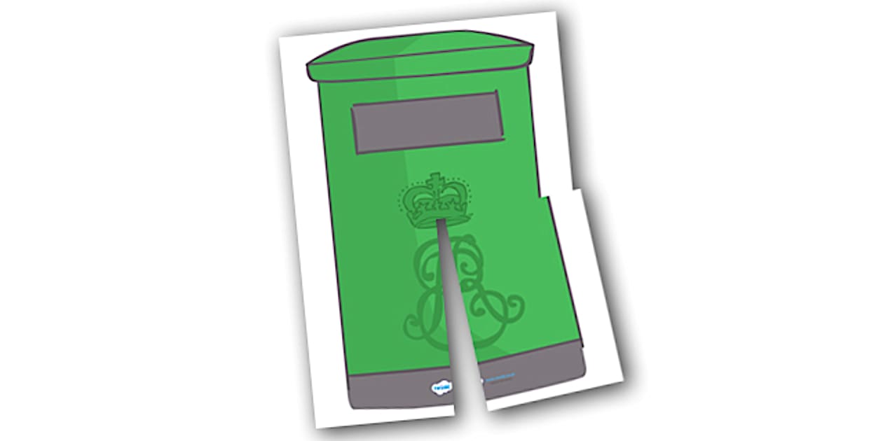 Giant Display Role Play Postbox (Irish) (teacher made)
