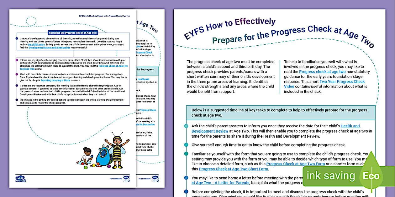 How to Effectively Prepare for the Progress Check at Age Two