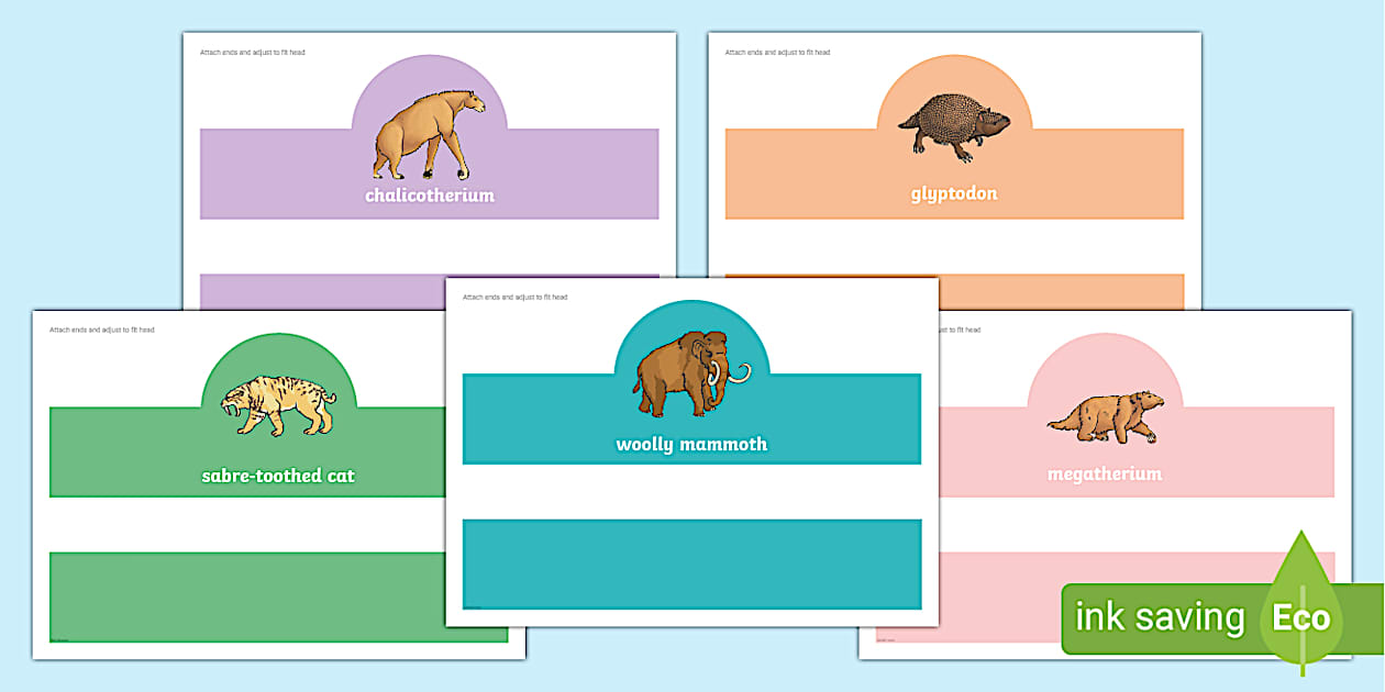 Prehistoric Animal Role-Play Headbands - Twinkl - KS1