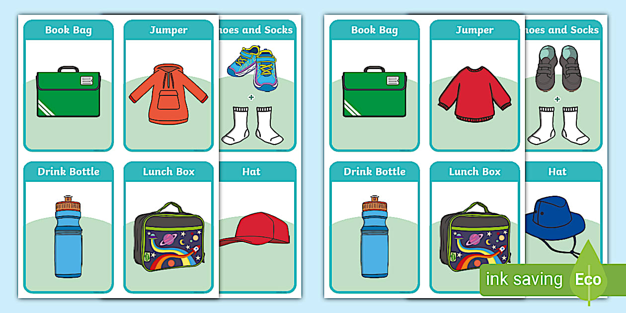 Am I Ready to Go Home? Reminder Cards (teacher made)