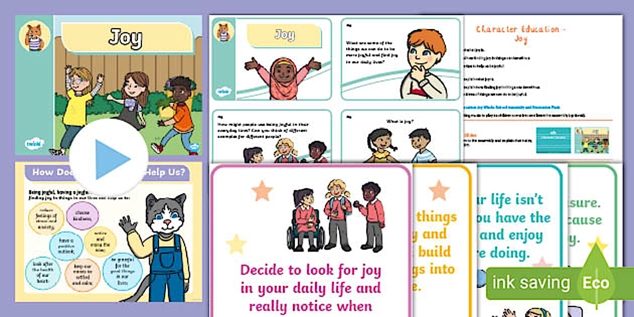 Character Education Joy Whole-School Assembly and Discussion Pack
