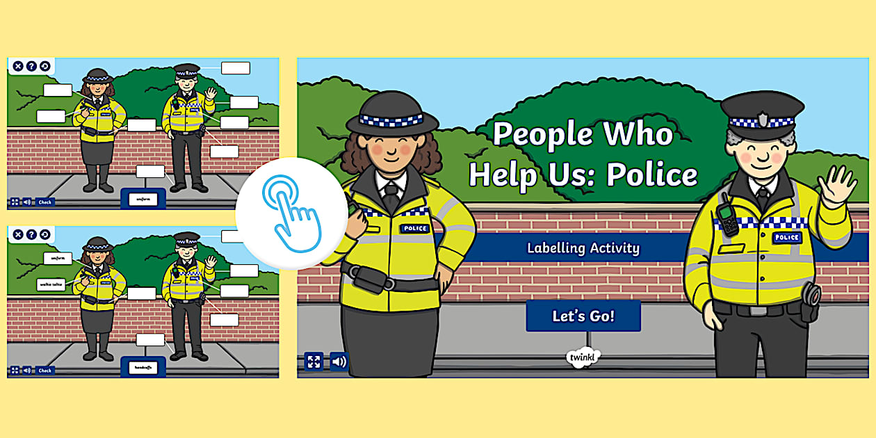 People Who Help Us: Police Labelling Activity | Twinkl Go