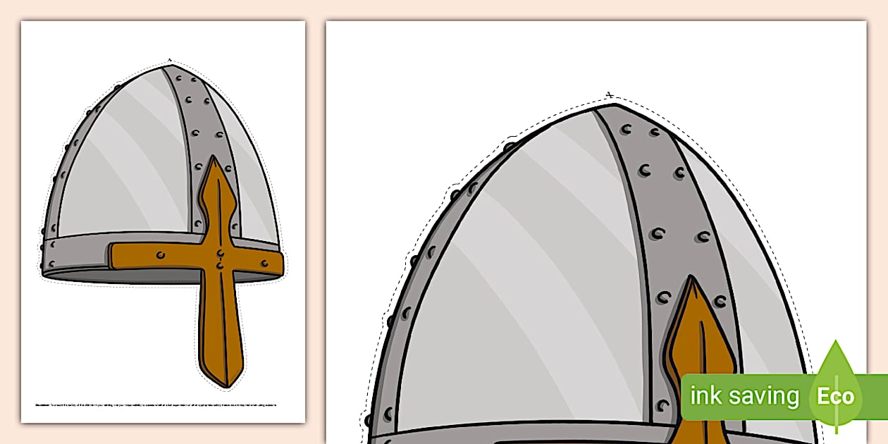 Norman Soldier Helmet Cut-Out (Teacher-Made) - Twinkl