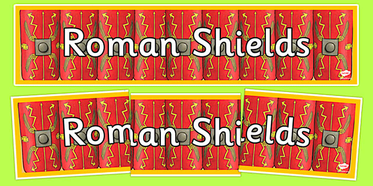 Roman Shields Display Banner (teacher made) - Twinkl