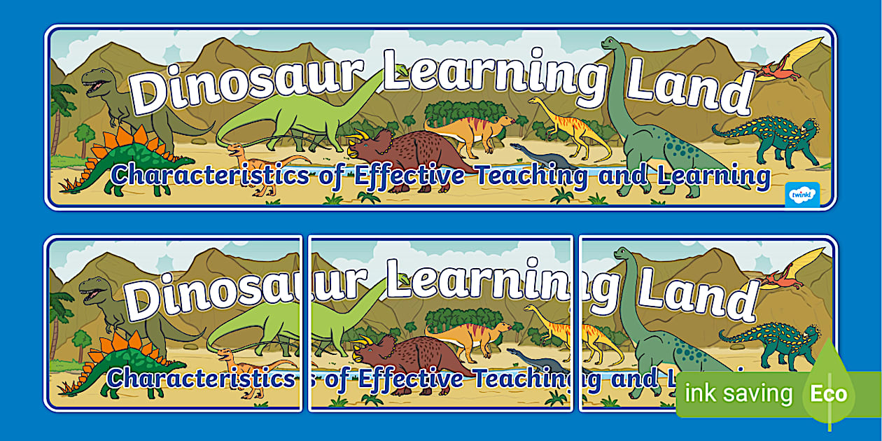 Dinosaurs CoETL Display Banner | Twinkl (teacher made)