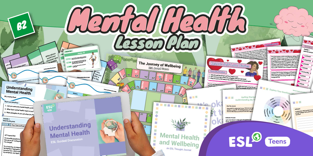 Mental Health ESL Lesson Plan for Teens - Twinkl