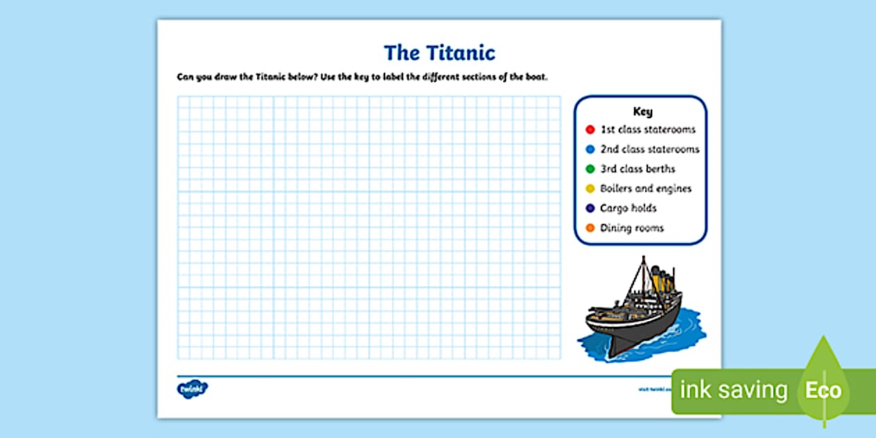 Design The Titanic Sheets (teacher made) - Twinkl
