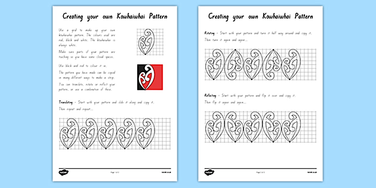 How to Draw Māori Kowhaiwhai Patterns - NZ Drawing Activity
