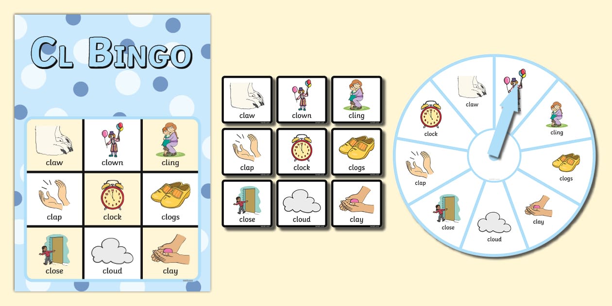 CL Spinner Bingo (teacher made) - Twinkl